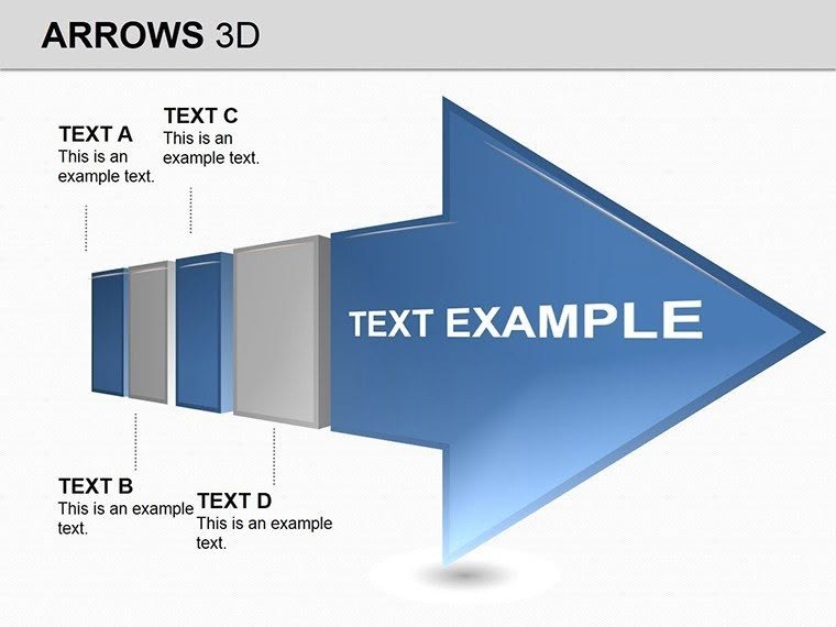 Arrows 3D PowerPoint Diagrams Template: Download PPTX