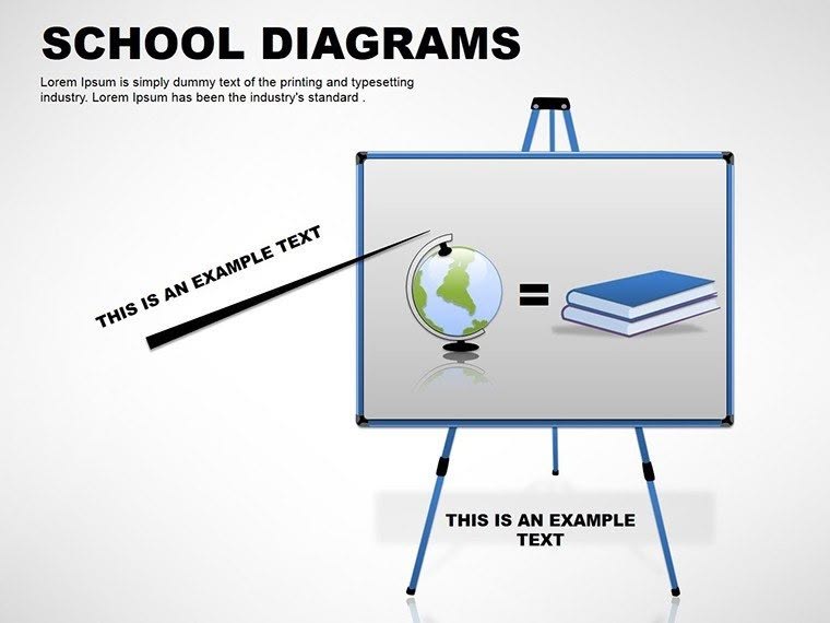 Education School PowerPoint diagram template | ImagineLayout.com
