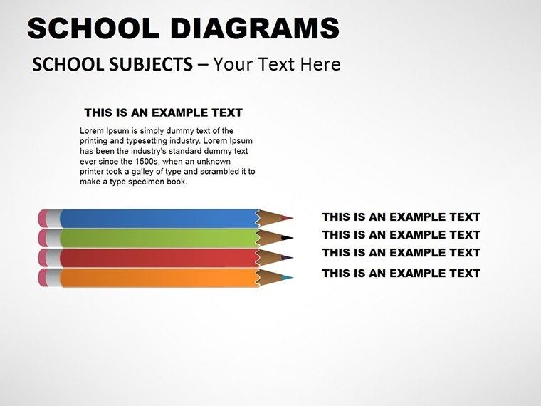 Education School PowerPoint diagram template