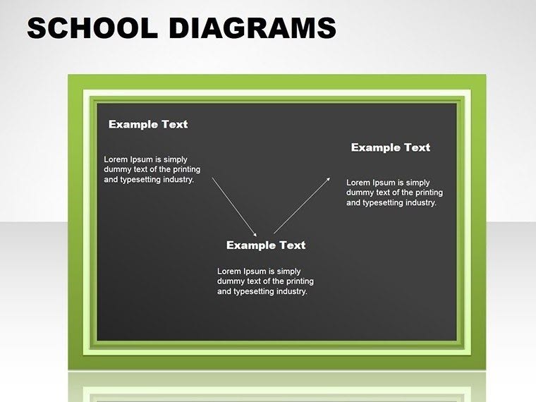 Education School PowerPoint diagram template