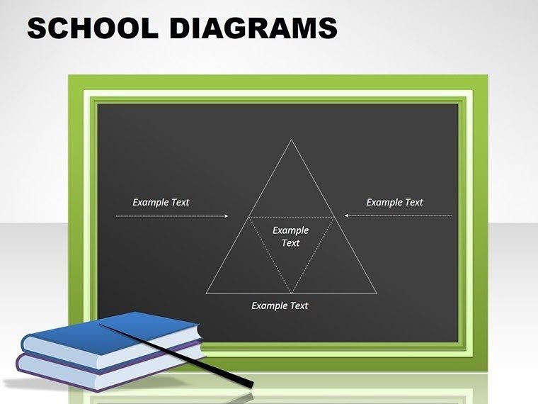 Education School PowerPoint diagram template