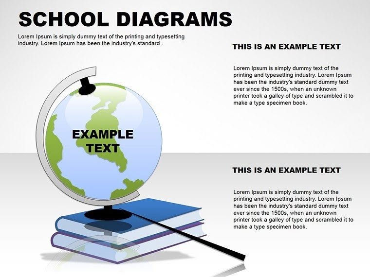 Education School PowerPoint diagram template | ImagineLayout.com