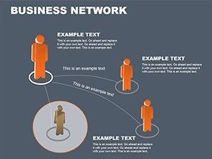 Business Network PowerPoint diagrams template for Presentation