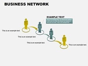 Business Network PowerPoint diagrams template for Presentation