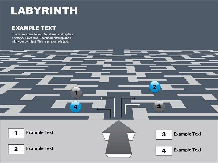 Labyrinth PowerPoint Diagrams Template: Download PPTX