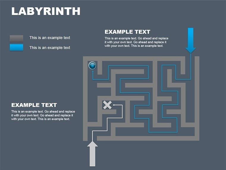 Labyrinth PowerPoint Diagrams Template: Download PPTX