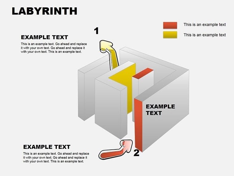 Labyrinth PowerPoint Diagrams Template: Download PPTX