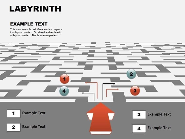 Labyrinth PowerPoint Diagrams Template: Download PPTX