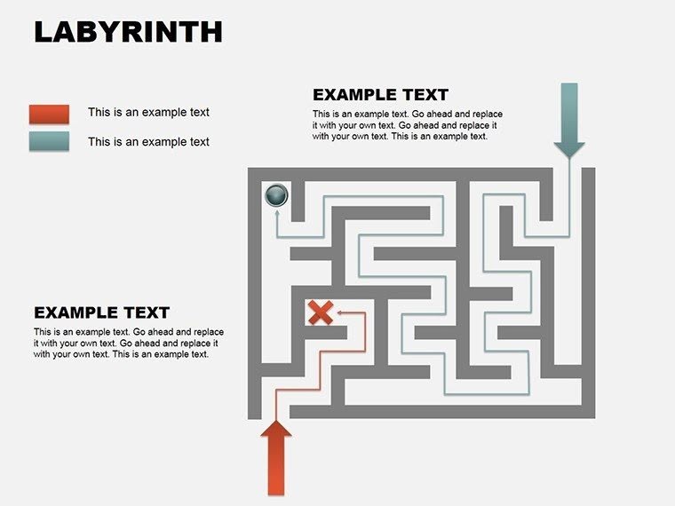 Labyrinth PowerPoint Diagrams Template: Download PPTX