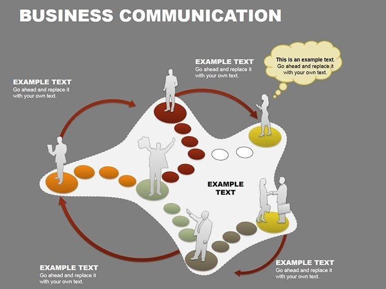 Business Communication PowerPoint Diagrams Template
