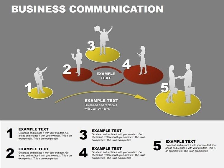 Business Communication PowerPoint Diagrams Template