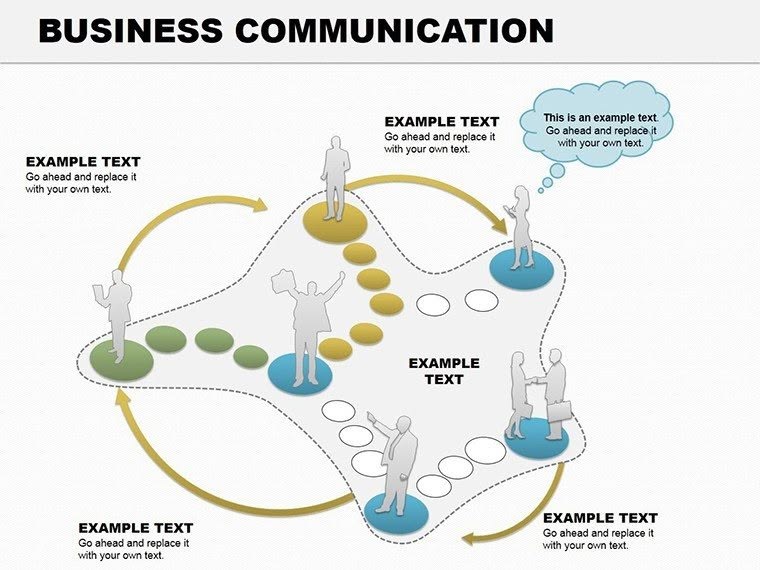 Business Communication PowerPoint Diagrams Template