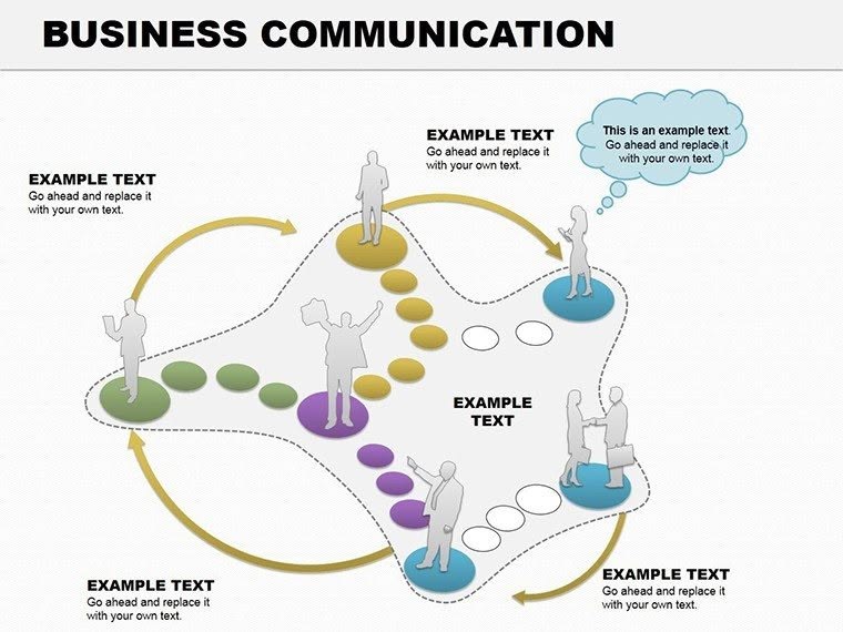 Business Communication PowerPoint Diagrams Template