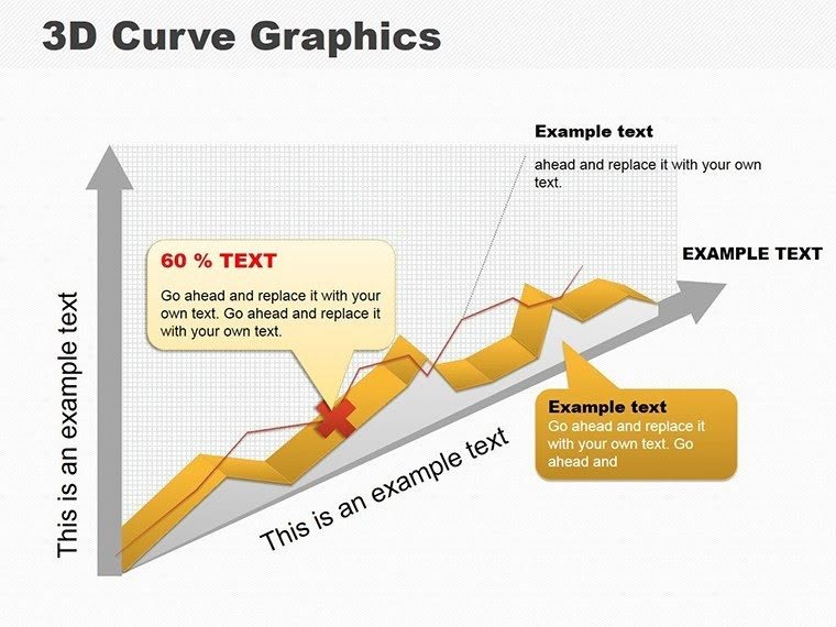 3D Curve Graphics PowerPoint Diagrams: Download PPTX