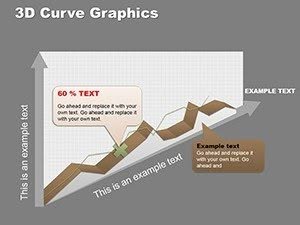 3D Curve Graphics PowerPoint Diagrams: Download PPTX