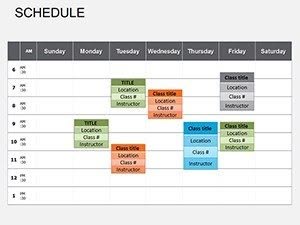 Schedule PowerPoint Diagram template