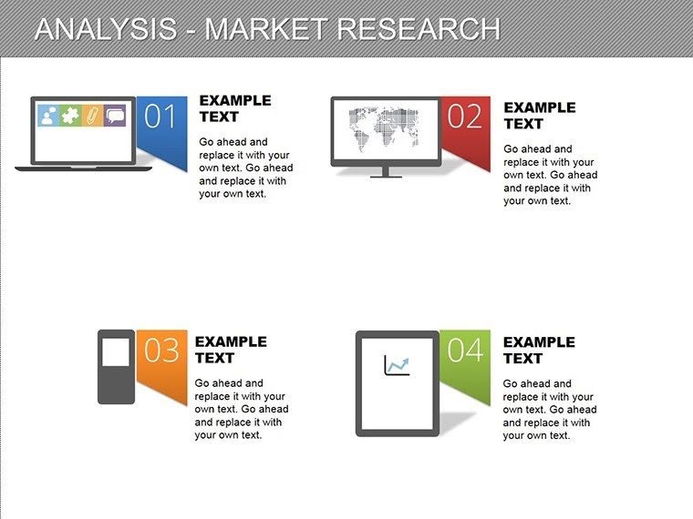 Analysis and Market Research PowerPoint Diagram