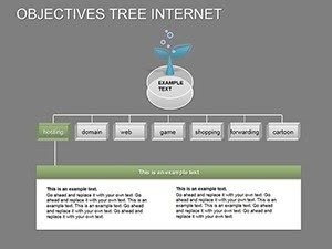 Objectives Tree Internet PowerPoint Diagrams: Download PPTX