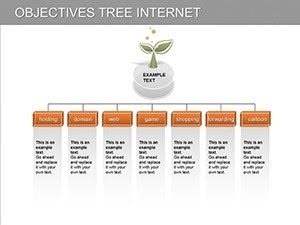 Objectives Tree Internet PowerPoint Diagrams: Download PPTX