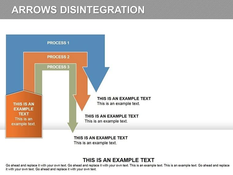 Separation Arrows PowerPoint diagrams