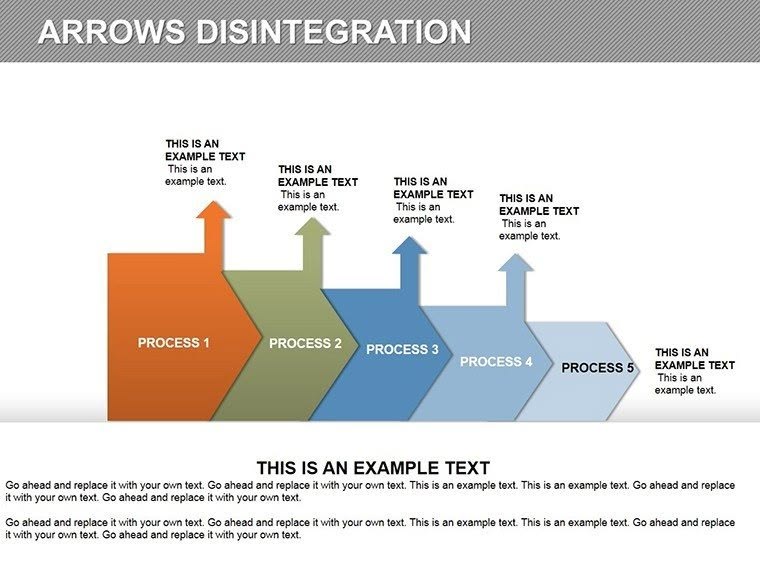 Separation Arrows PowerPoint diagrams