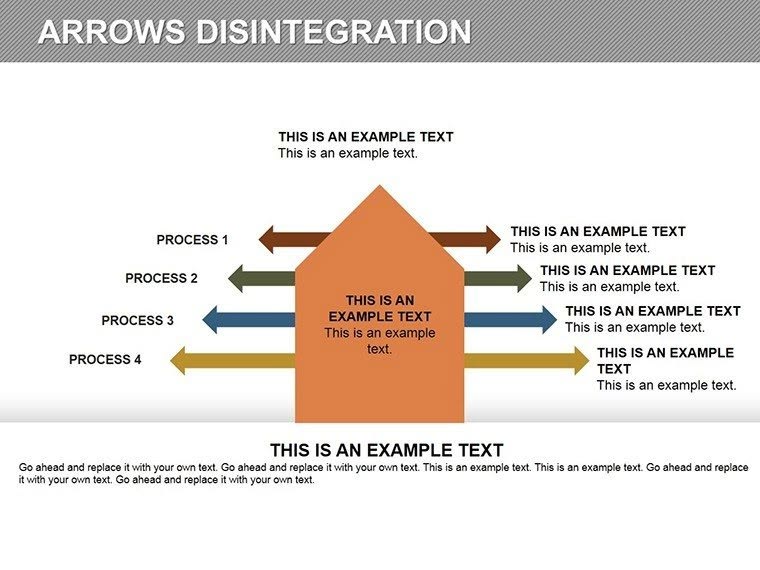 Separation Arrows PowerPoint diagrams