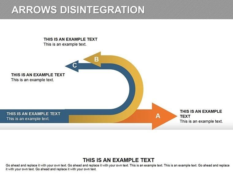 Separation Arrows PowerPoint diagrams
