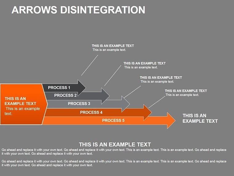 Separation Arrows PowerPoint diagrams