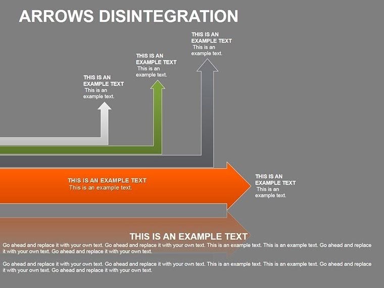 Separation Arrows PowerPoint diagrams