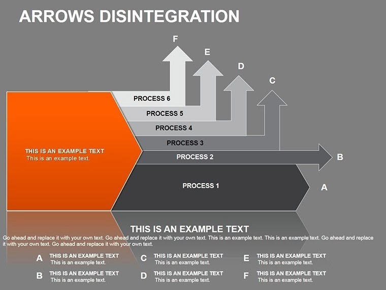 Separation Arrows PowerPoint diagrams