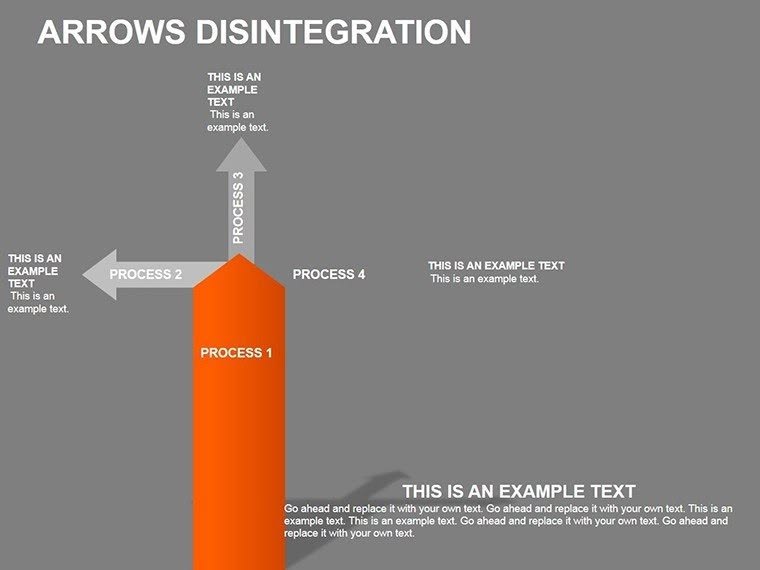 Separation Arrows PowerPoint diagrams