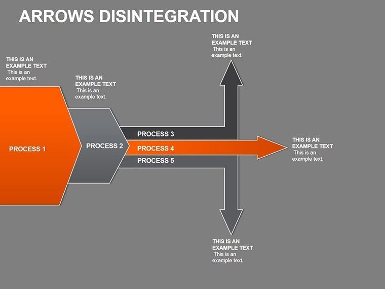Separation Arrows PowerPoint diagrams