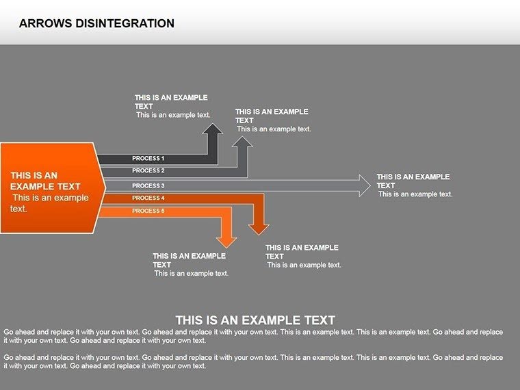 Separation Arrows PowerPoint diagrams