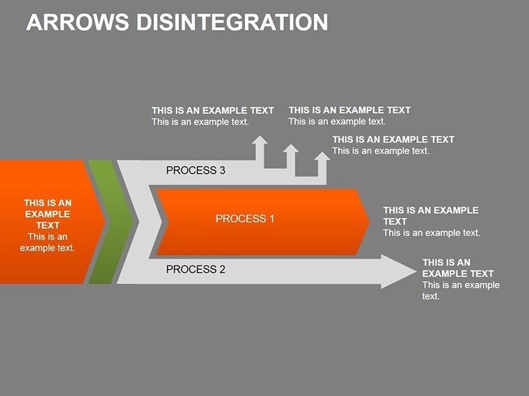 Separation Arrows PowerPoint diagrams