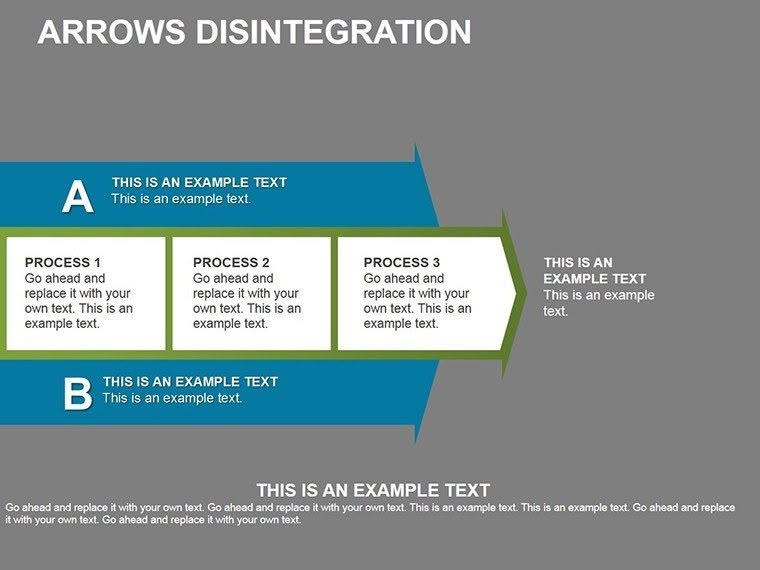 Separation Arrows PowerPoint diagrams