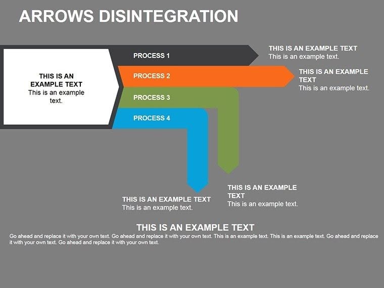 Separation Arrows PowerPoint diagrams