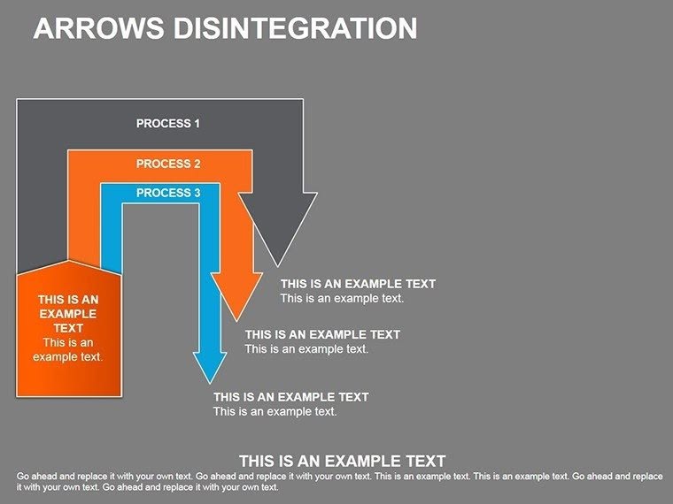 Separation Arrows PowerPoint diagrams