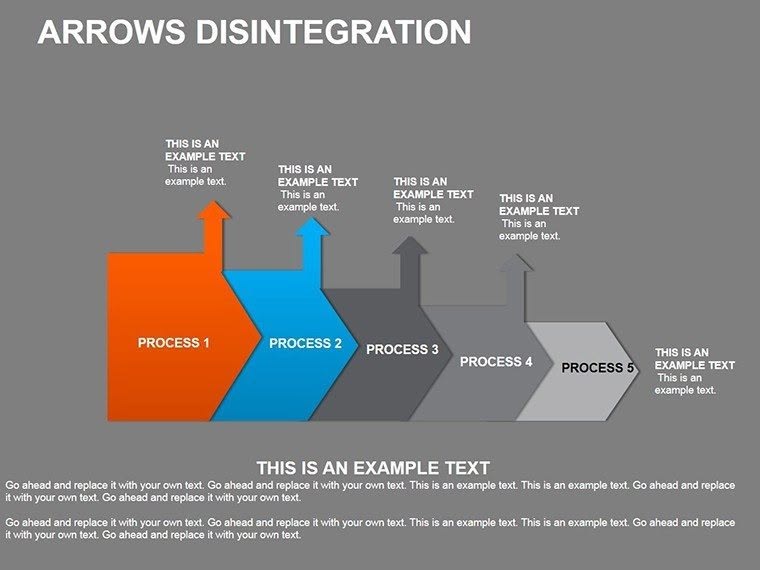 Separation Arrows PowerPoint diagrams