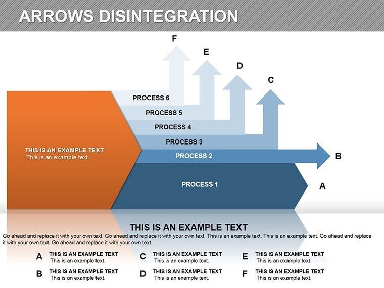 Separation Arrows PowerPoint diagrams