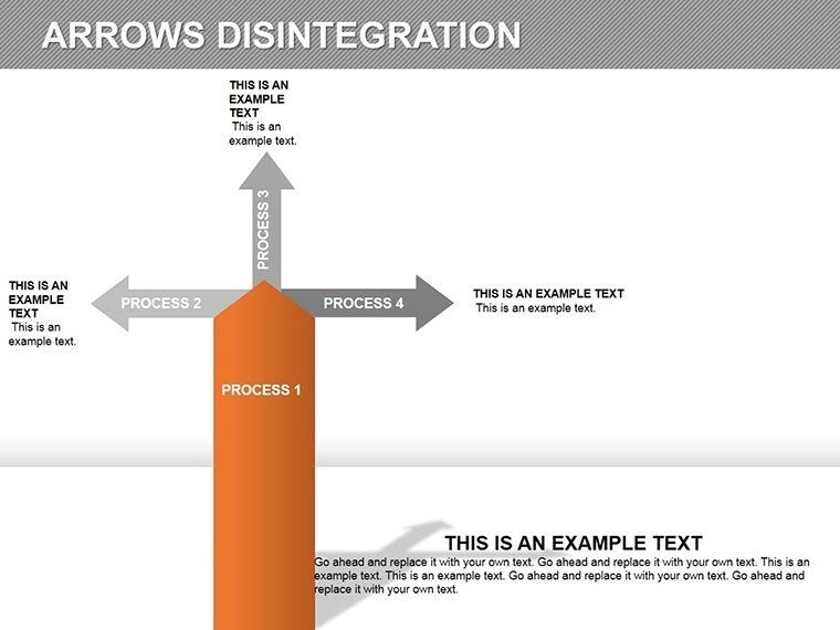 Separation Arrows PowerPoint diagrams