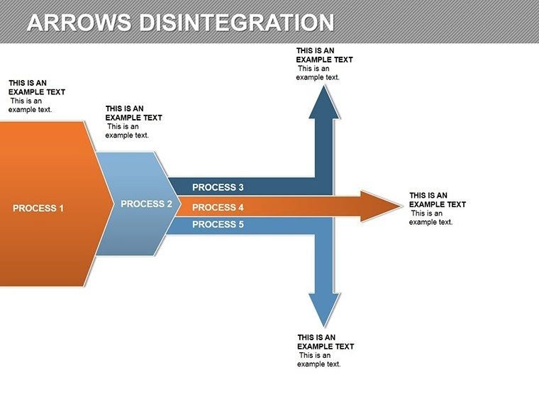 Separation Arrows PowerPoint diagrams