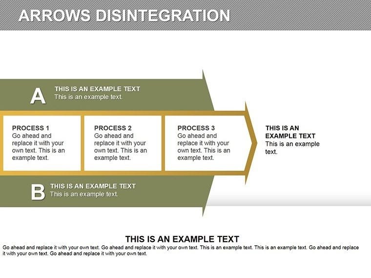 Separation Arrows PowerPoint diagrams