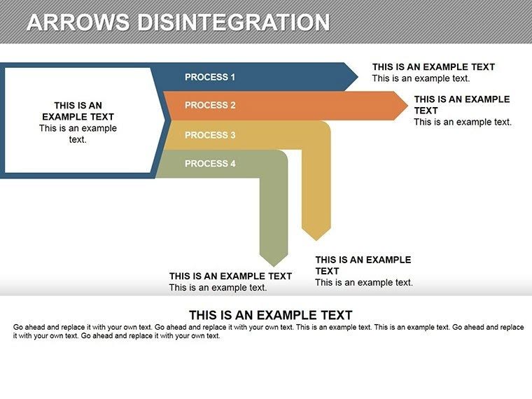 Separation Arrows PowerPoint diagrams