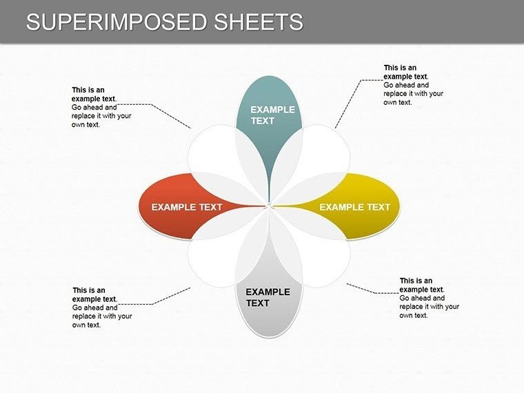 Superimposed Sheets PowerPoint Diagrams: Download PPTX