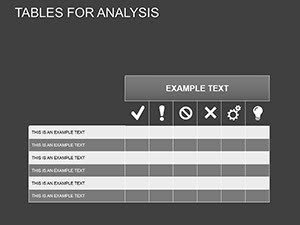 Database Tables PowerPoint diagram