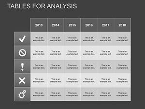 Database Tables PowerPoint diagram