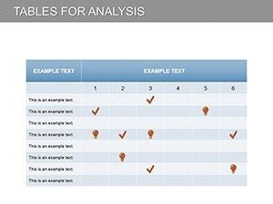 Database Tables PowerPoint diagram