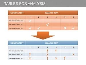 Database Tables PowerPoint diagram