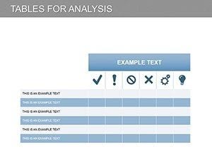 Database Tables PowerPoint diagram