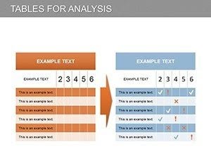 Database Tables PowerPoint diagram